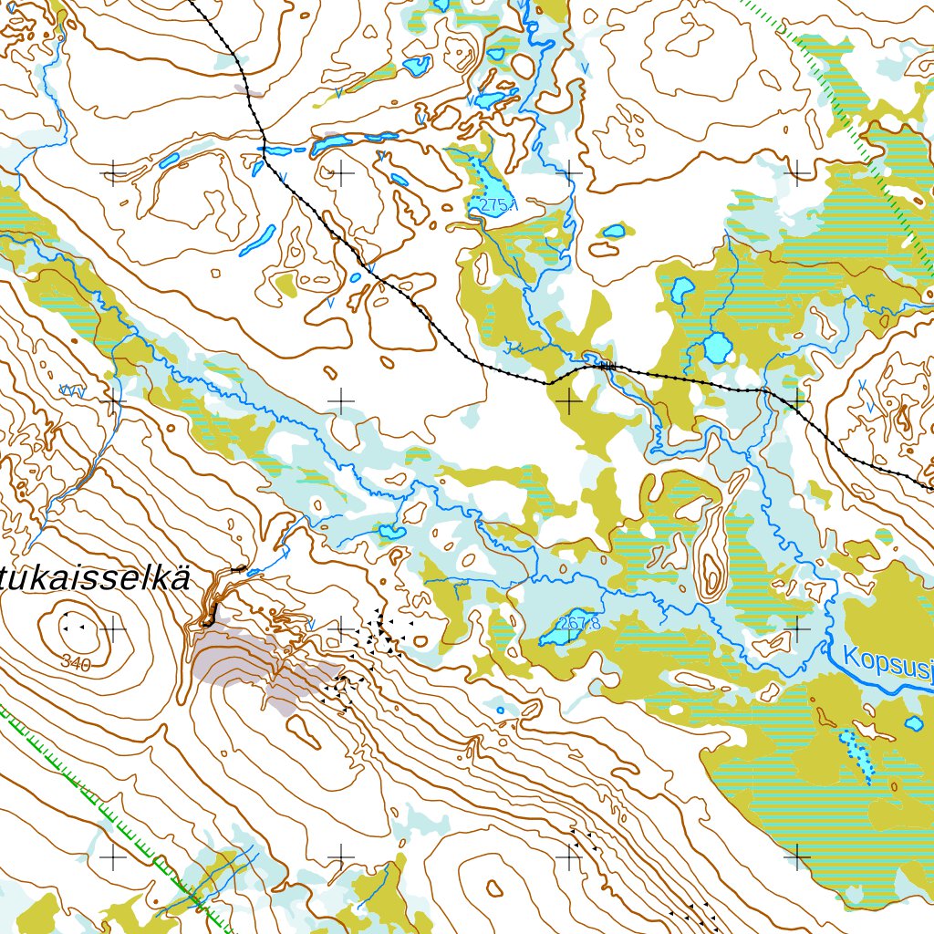 Sodankylä 1:50 000 (V512) Map by MaanMittausLaitos | Avenza Maps