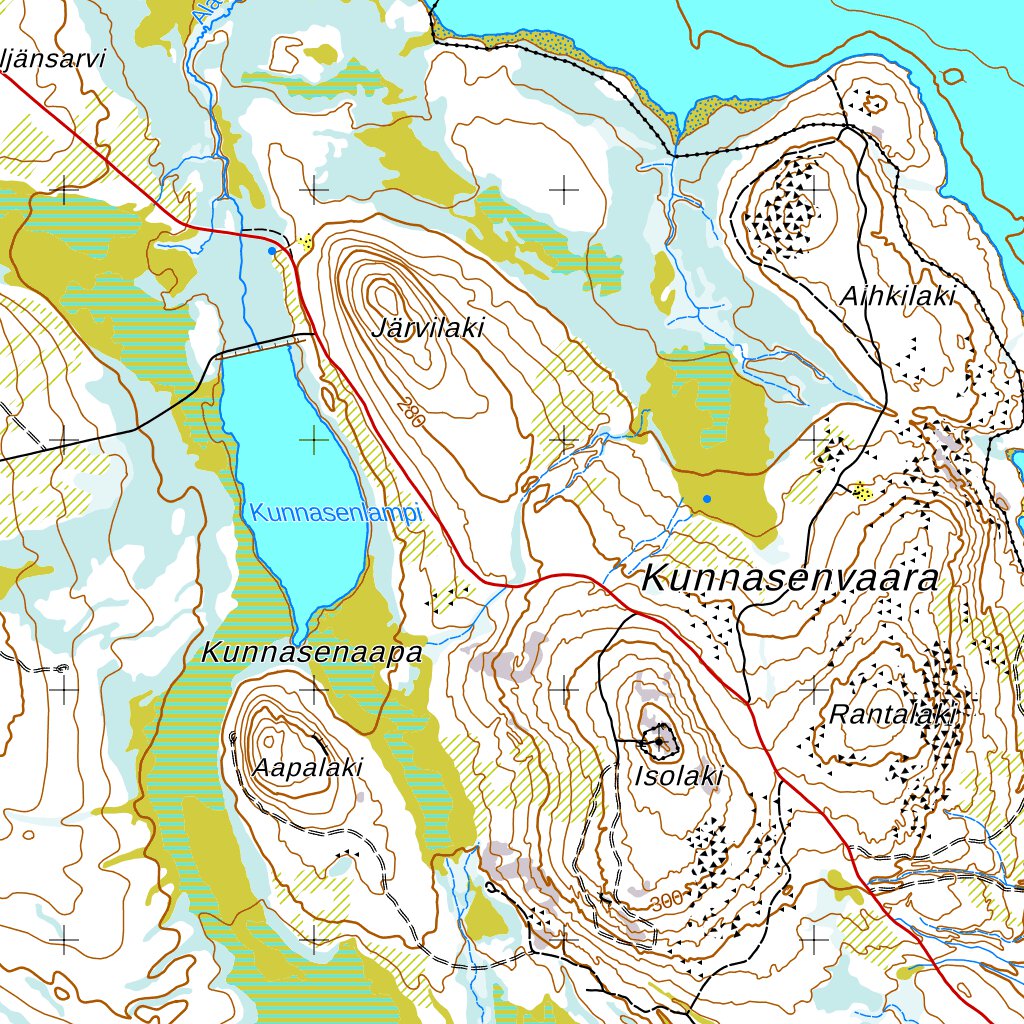 Sodankylä 1:50 000 (V433) Map by MaanMittausLaitos | Avenza Maps