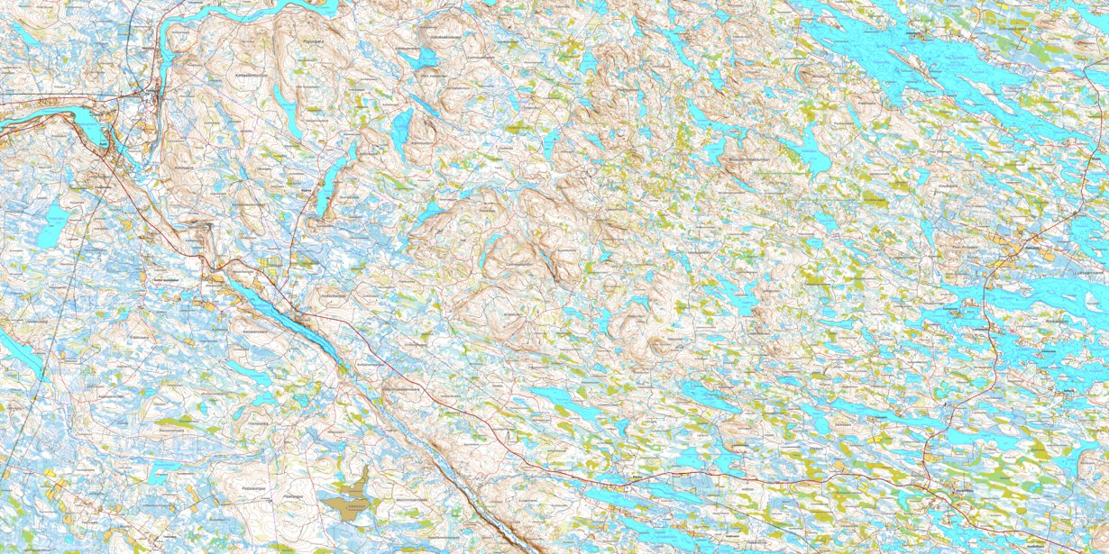 Posio 1:50 000 (T511) Map by MaanMittausLaitos | Avenza Maps
