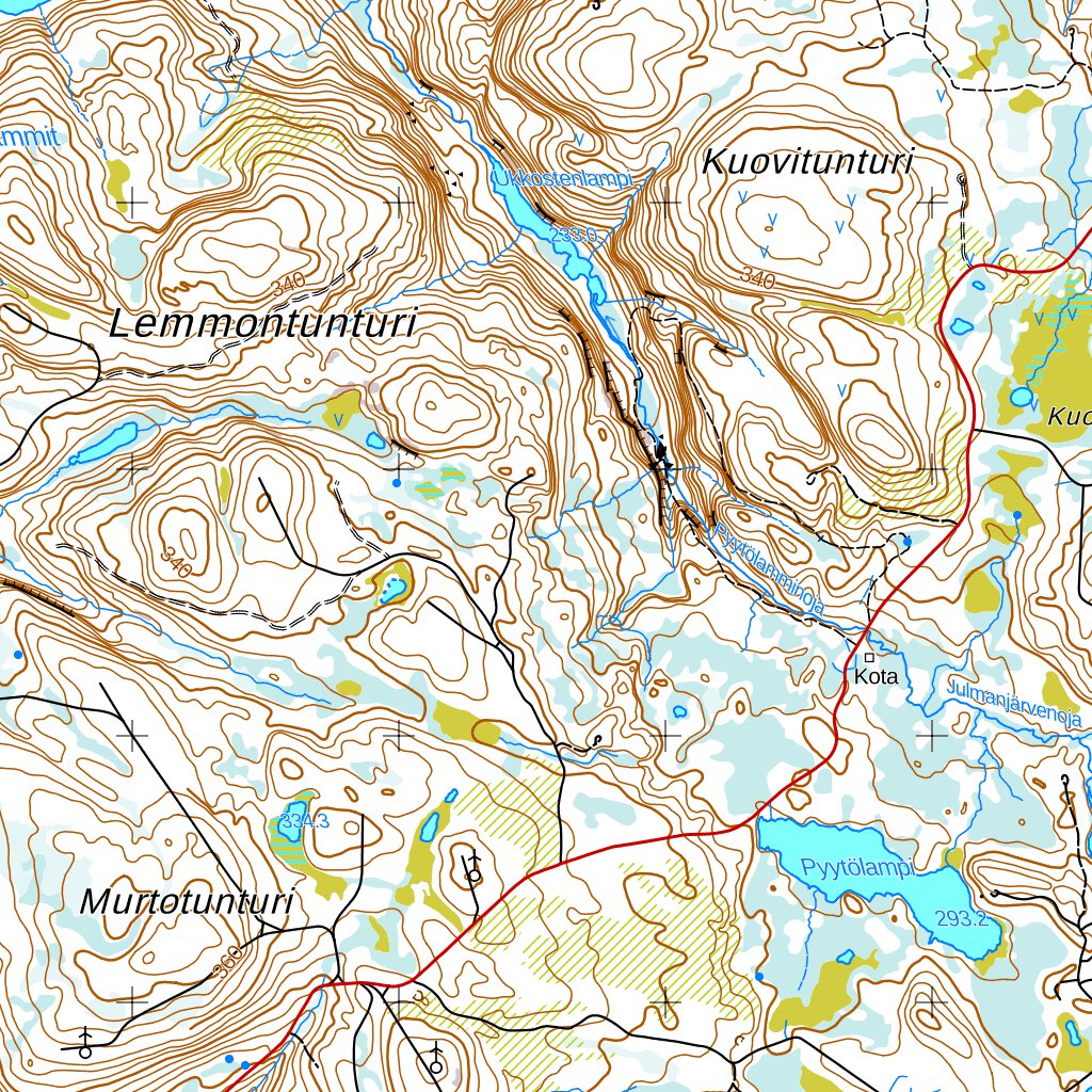 Posio 1:50 000 (T511) Map by MaanMittausLaitos | Avenza Maps