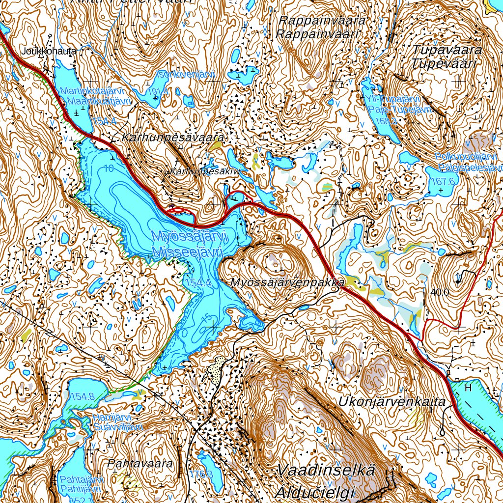 Inari 1:50 000 (W511) Map by MaanMittausLaitos | Avenza Maps