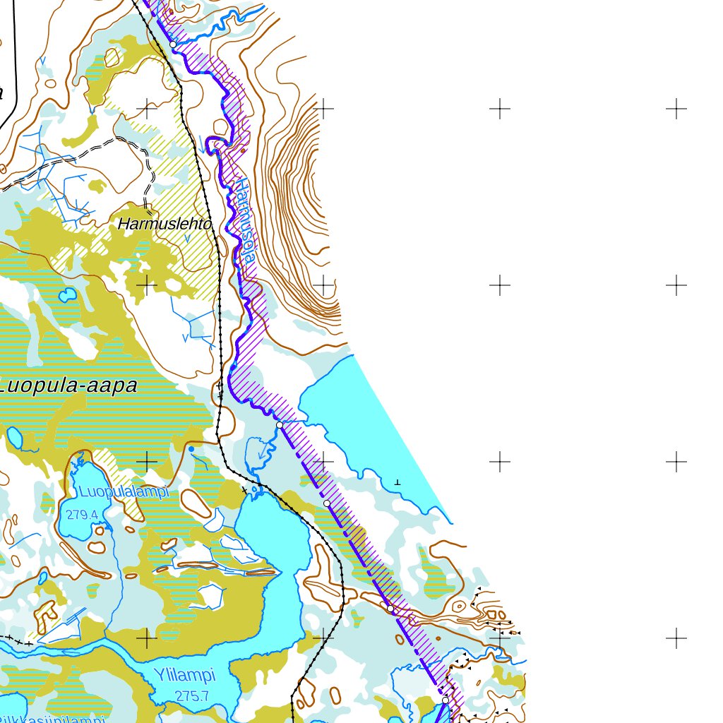 Salla 1:50 000 (T541) Map by MaanMittausLaitos | Avenza Maps