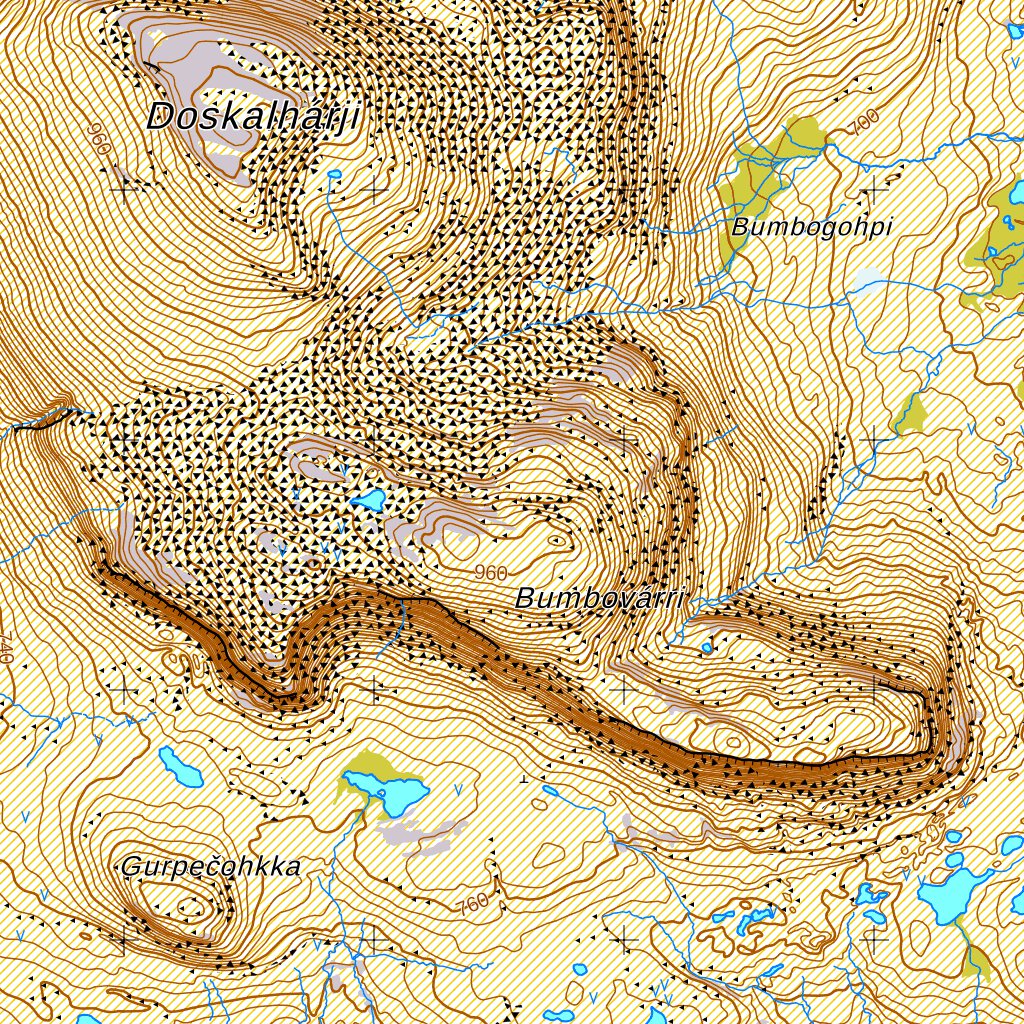 Enontekiö 1:50 000 (W343) Map by MaanMittausLaitos | Avenza Maps