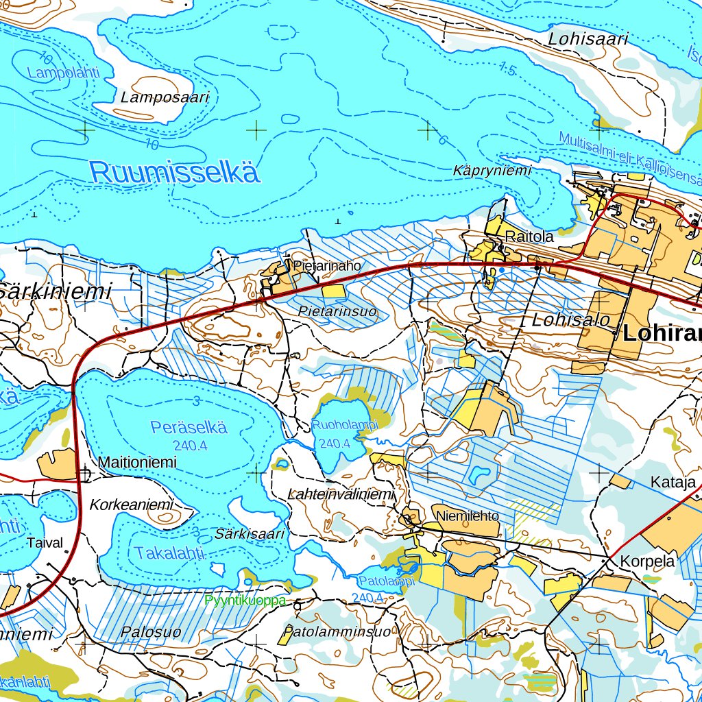 Posio 1:50 000 (S524) Map by MaanMittausLaitos | Avenza Maps