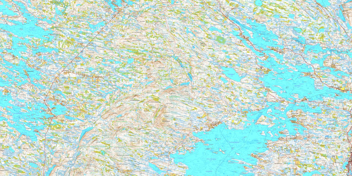 Posio 1:50 000 (T513) Map by MaanMittausLaitos | Avenza Maps