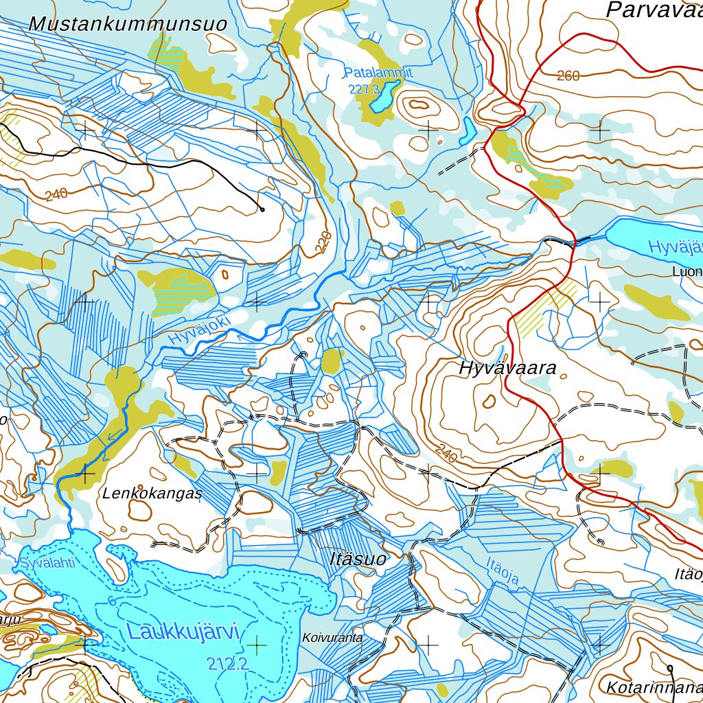 Posio 1:50 000 (S522) Map by MaanMittausLaitos | Avenza Maps