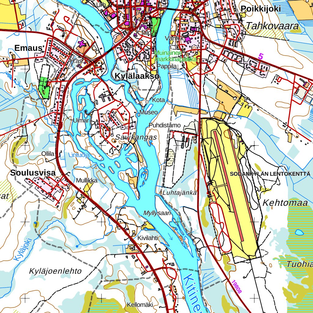 Sodankylä 1:50 000 (U434) Map by MaanMittausLaitos | Avenza Maps