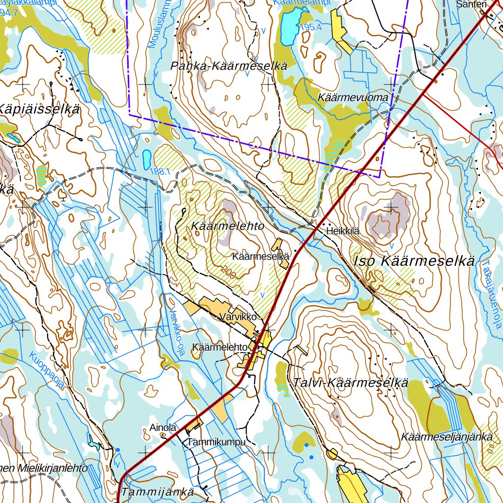Rovaniemi 1:50 000 (U431) Map by MaanMittausLaitos | Avenza Maps