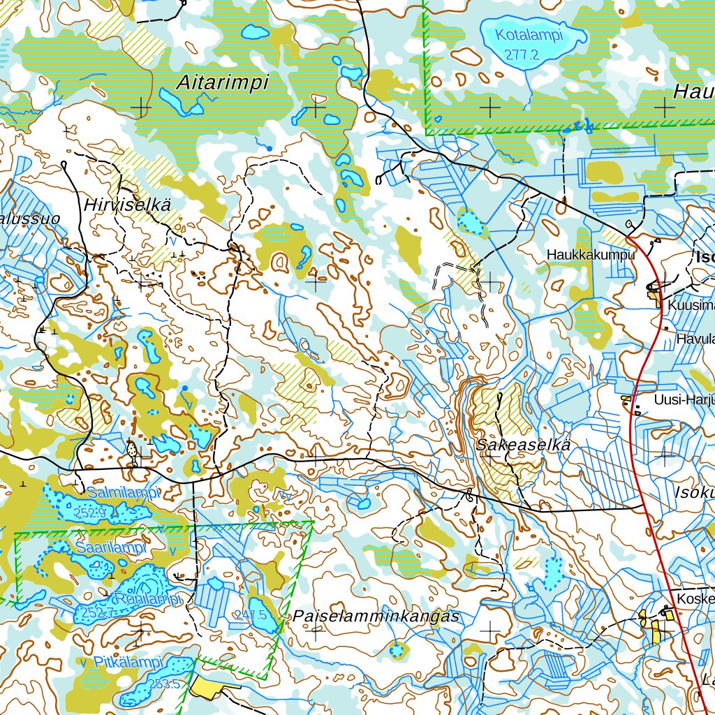 Salla 1:50 000 (T532) Map by MaanMittausLaitos | Avenza Maps