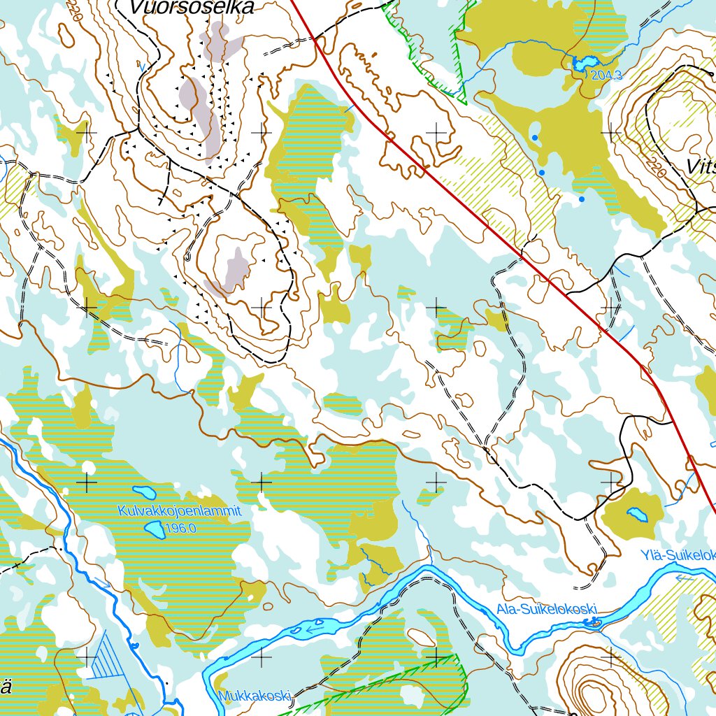 Sodankylä 1:50 000 (U433) Map by MaanMittausLaitos | Avenza Maps