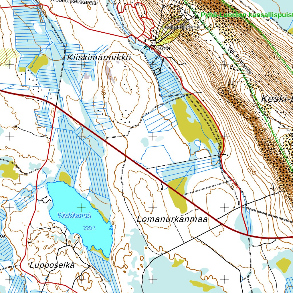 Sodankylä 1:50 000 (U433) Map by MaanMittausLaitos | Avenza Maps