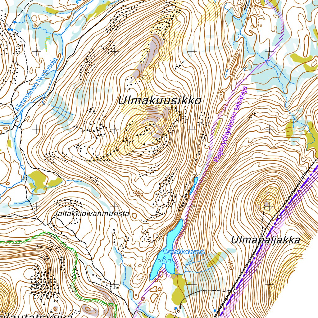 Salla 1:50 000 (U541) Map by MaanMittausLaitos | Avenza Maps