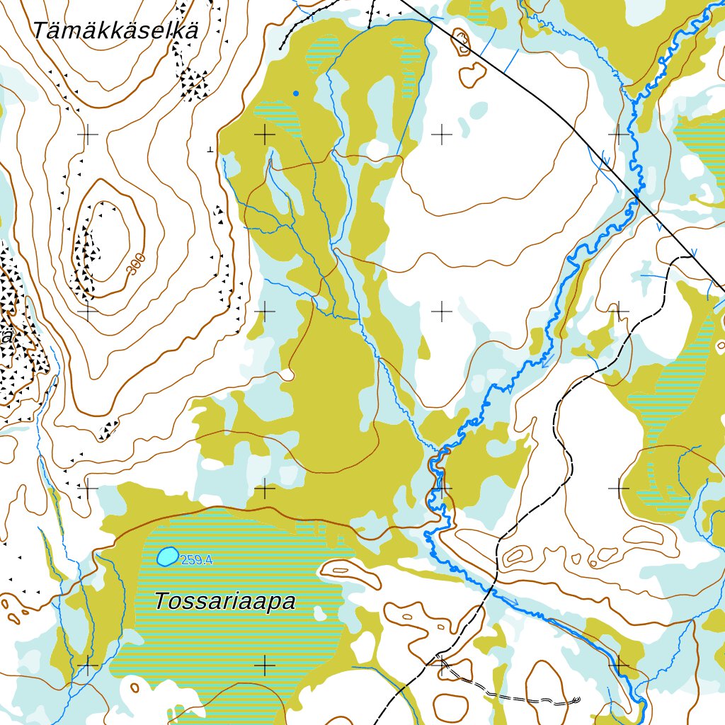 Sodankylä 1:50 000 (V434) Map by MaanMittausLaitos | Avenza Maps