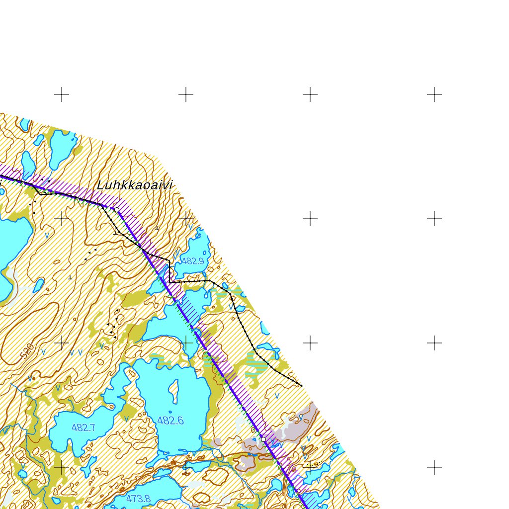 Enontekiö 1:50 000 (W413) Map by MaanMittausLaitos | Avenza Maps