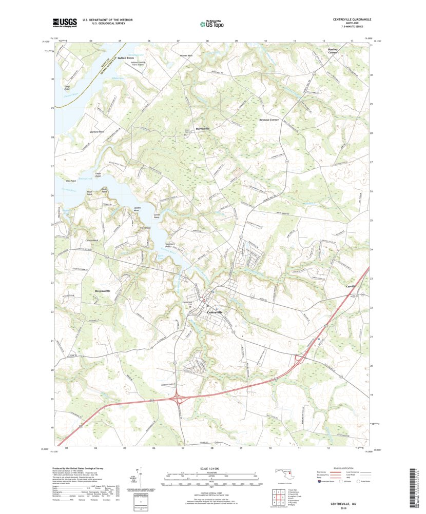 Centreville, MD (2019, 24000-Scale) Map by United States Geological ...