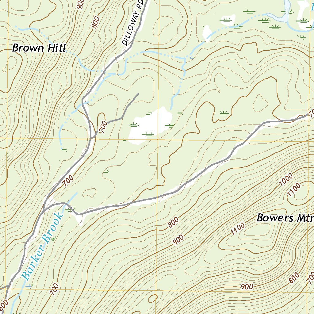 Bowers Mountain, ME (2021, 24000-Scale) Map by United States Geological ...