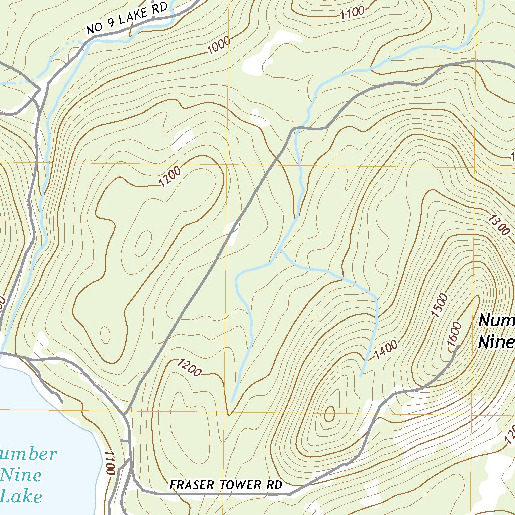Number Nine Lake, ME (2021, 24000-Scale) Map by United States ...