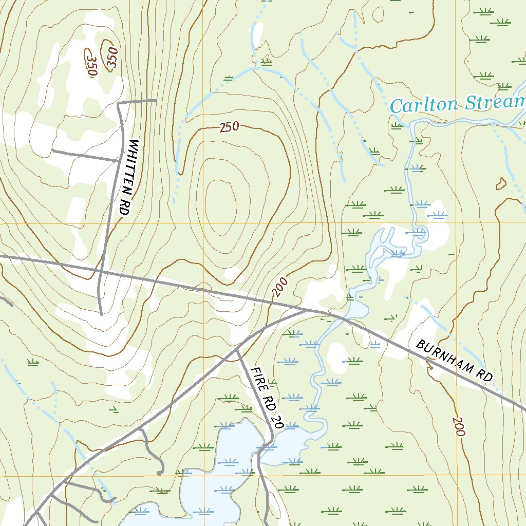 Unity Pond, ME (2021, 24000-Scale) Map by United States Geological ...