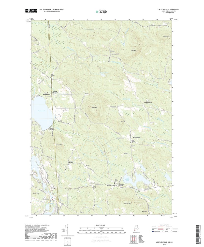 West Newfield, ME (2021, 24000-Scale) Map by United States Geological ...
