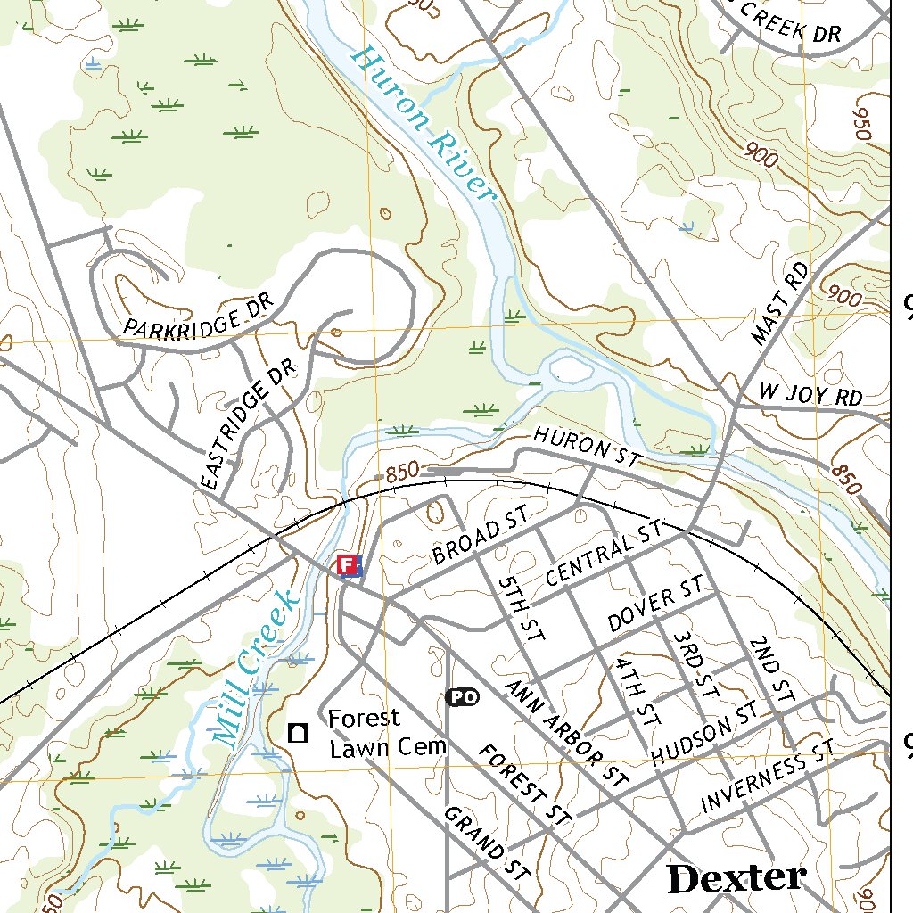 Dexter, MI (2019, 24000-Scale) Map by United States Geological Survey ...