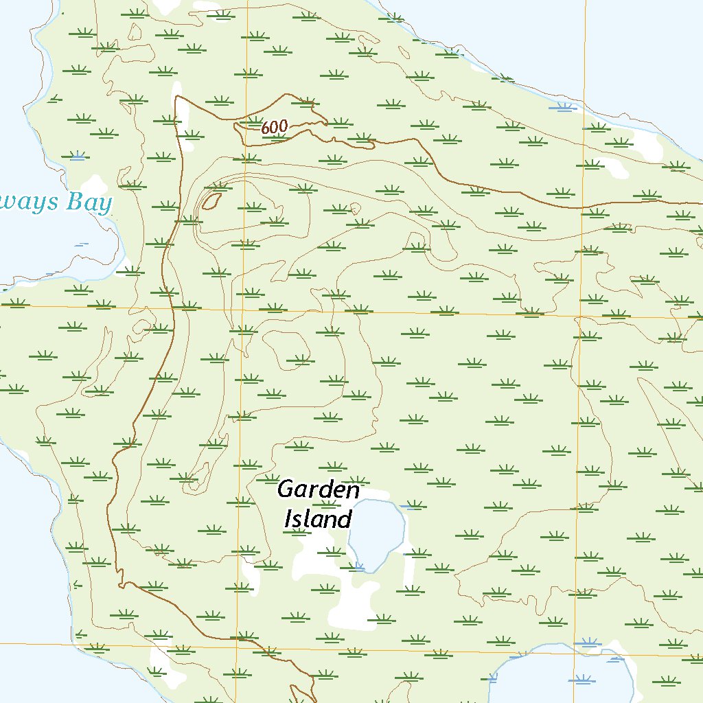 Garden Island West, MI (2019, 24000-Scale) Map by United States ...
