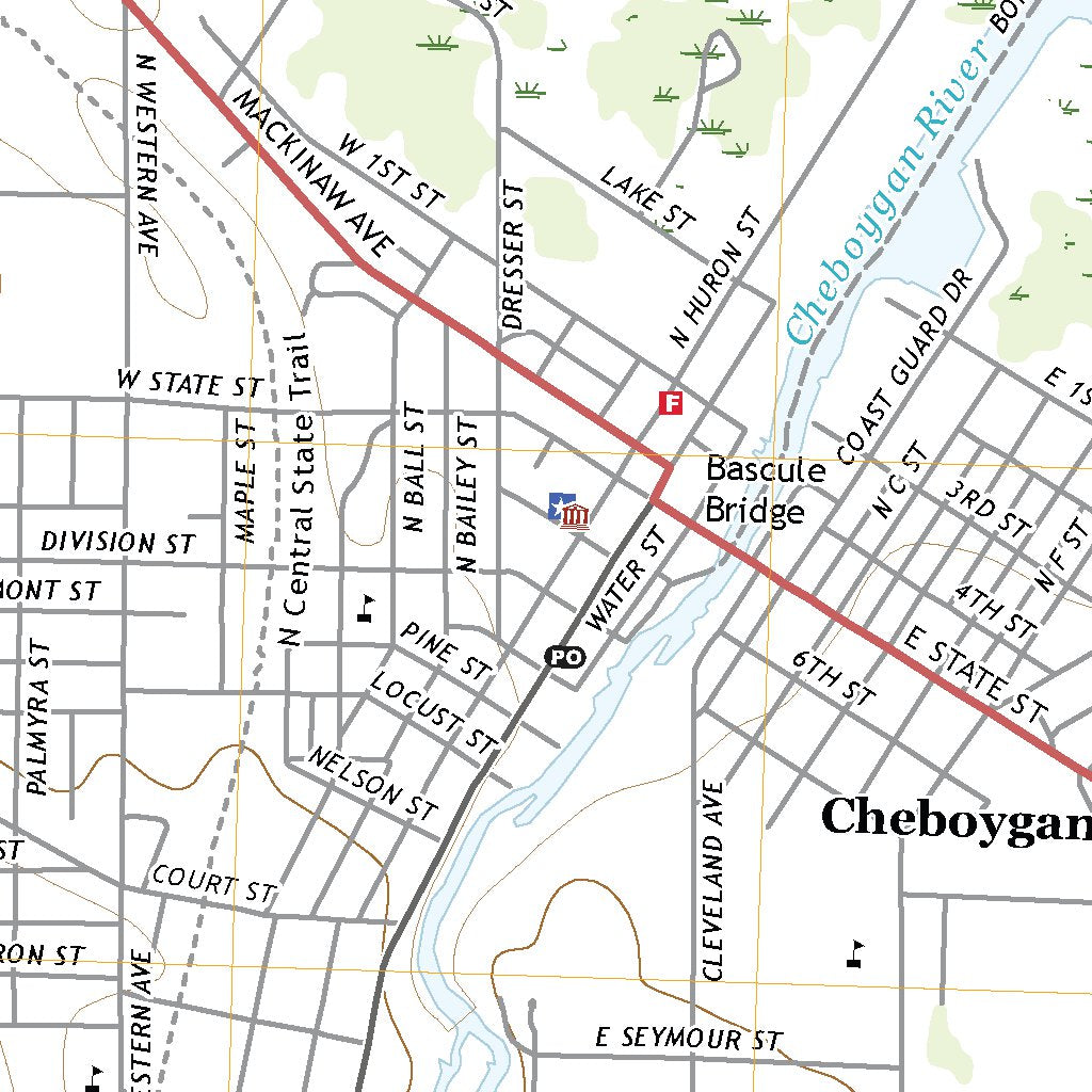 Cheboygan, MI (2019, 24000-Scale) Map by United States Geological ...