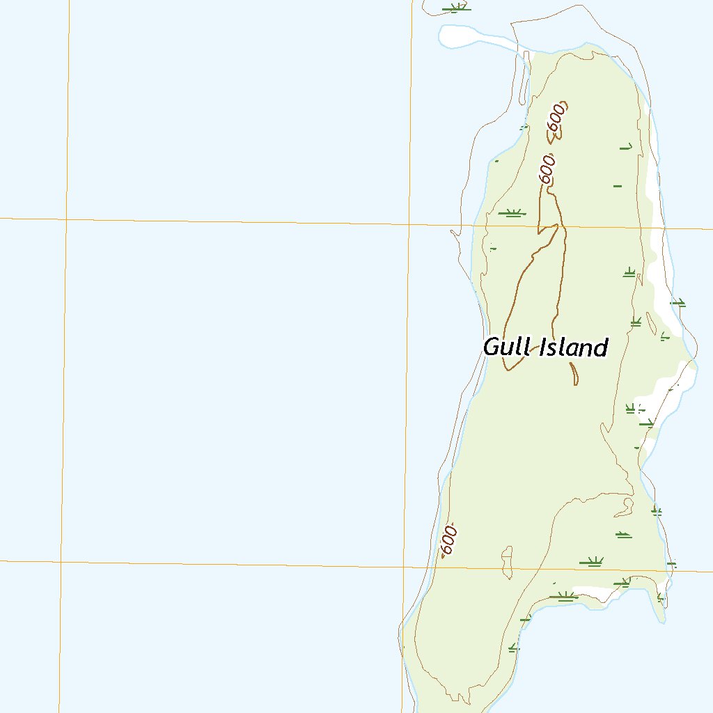 Gull Island, MI (2019, 24000-Scale) Map by United States Geological ...