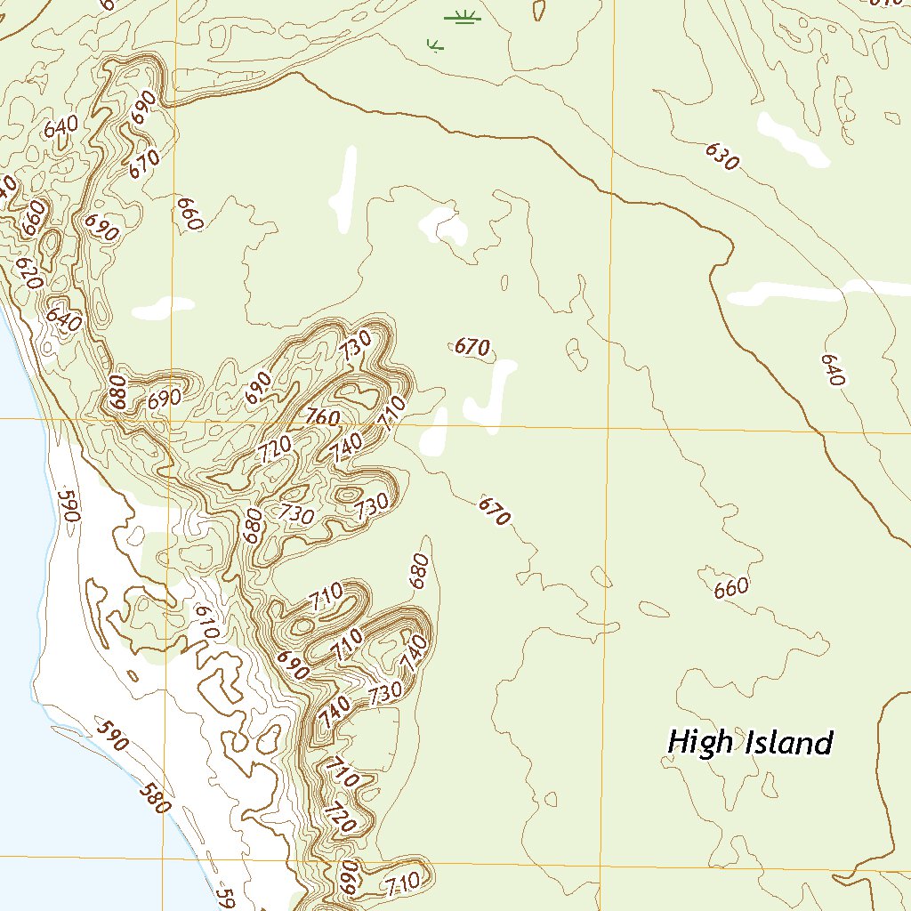 High Island, MI (2019, 24000-Scale) Map by United States Geological ...