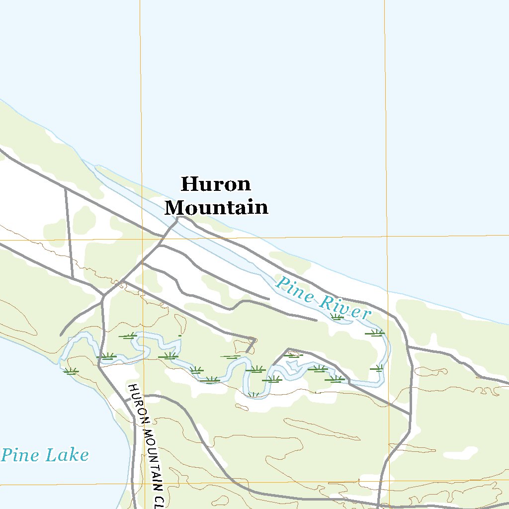 Huron Mountain, MI (2019, 24000-Scale) Map by United States Geological ...