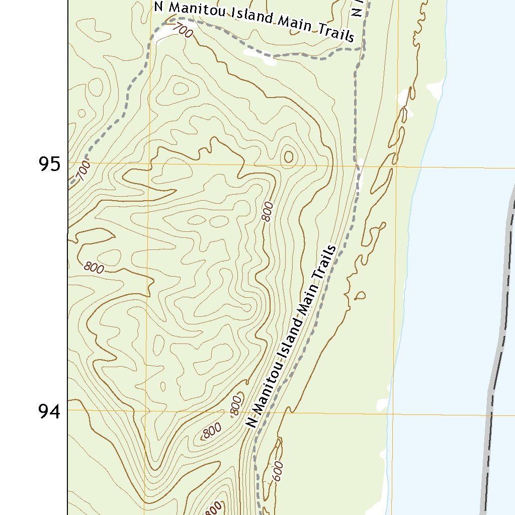 North Manitou Island OE E, MI (2019, 24000-Scale) Map by United States ...