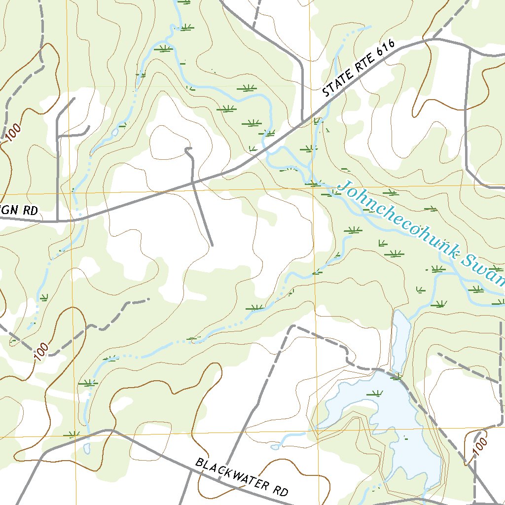 Dendron, VA (2019, 24000-Scale) Map by United States Geological Survey ...
