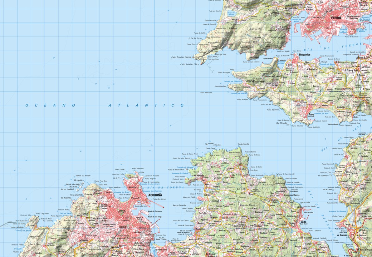 A Coruña (0021) Map by Instituto Geografico Nacional de Espana | Avenza ...