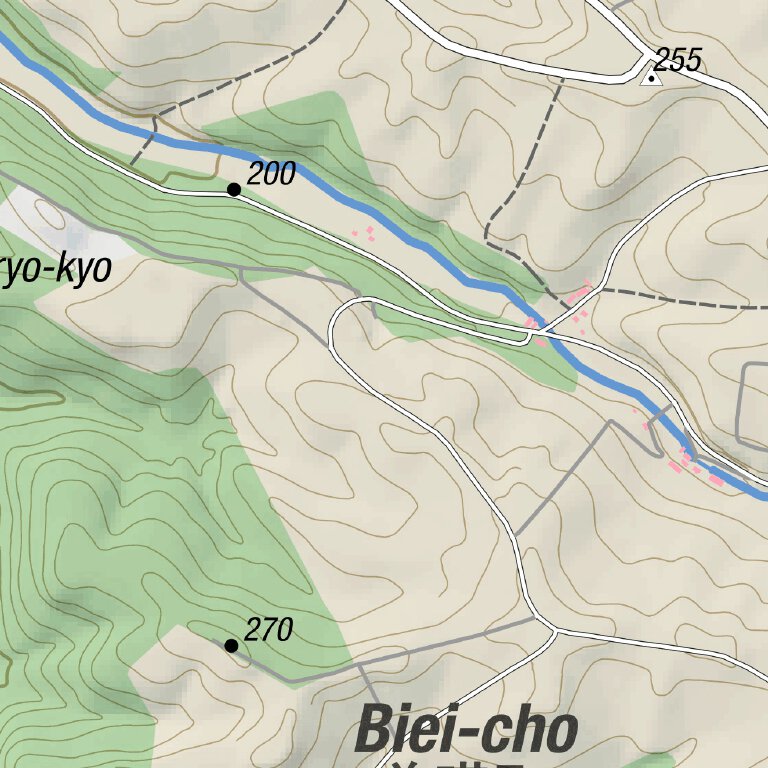 Lower Biei River Paddling (Hokkaido, Japan) Map by HokkaidoWilds.org ...