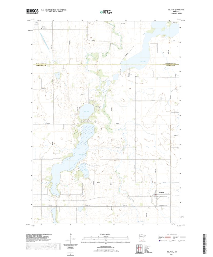 Delavan, MN (2019, 24000-Scale) Map by United States Geological Survey ...