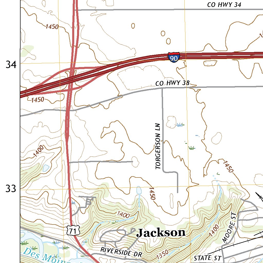 Jackson NW, MN (2019, 24000-Scale) Map by United States Geological ...