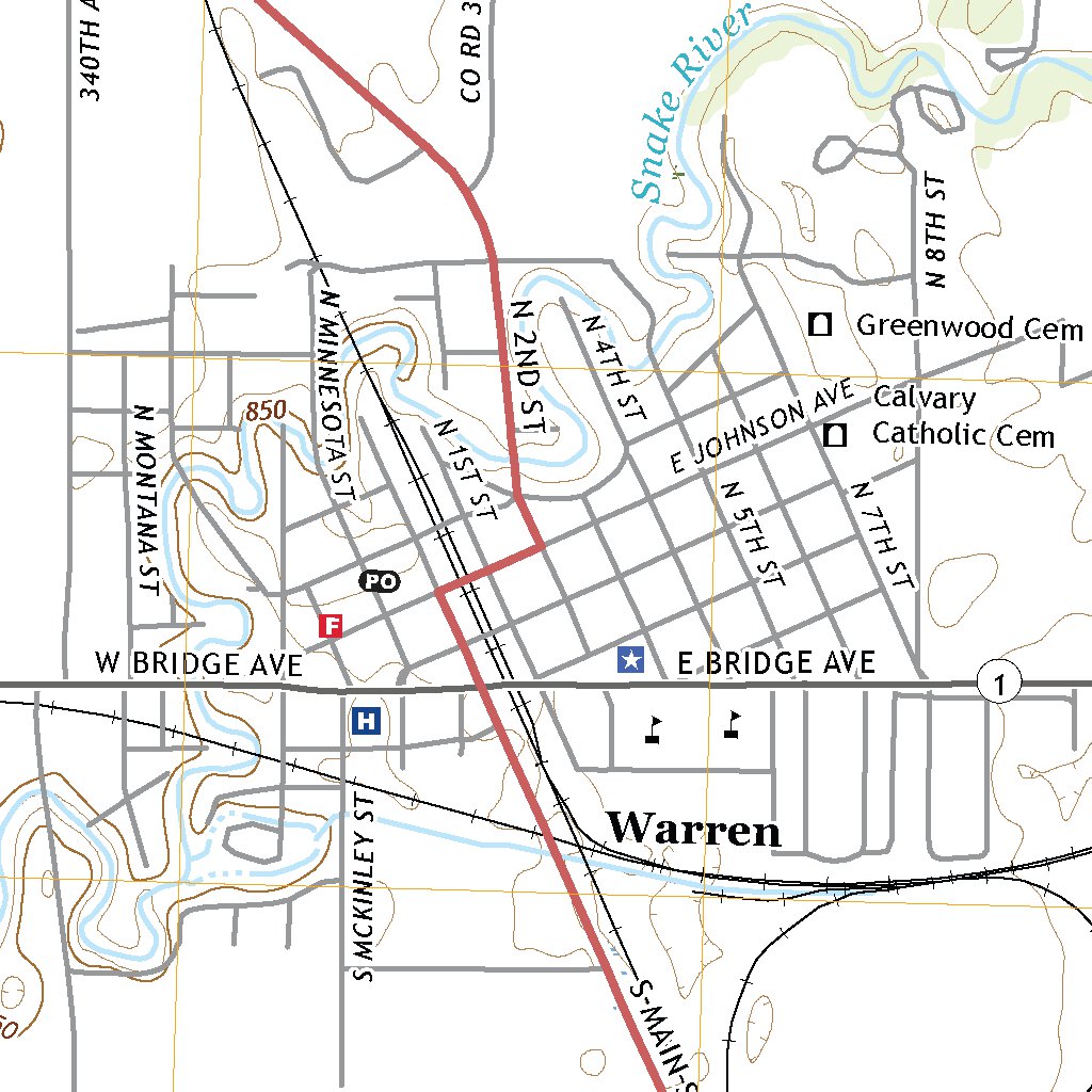 Warren, MN (2019, 24000-Scale) Map by United States Geological Survey ...