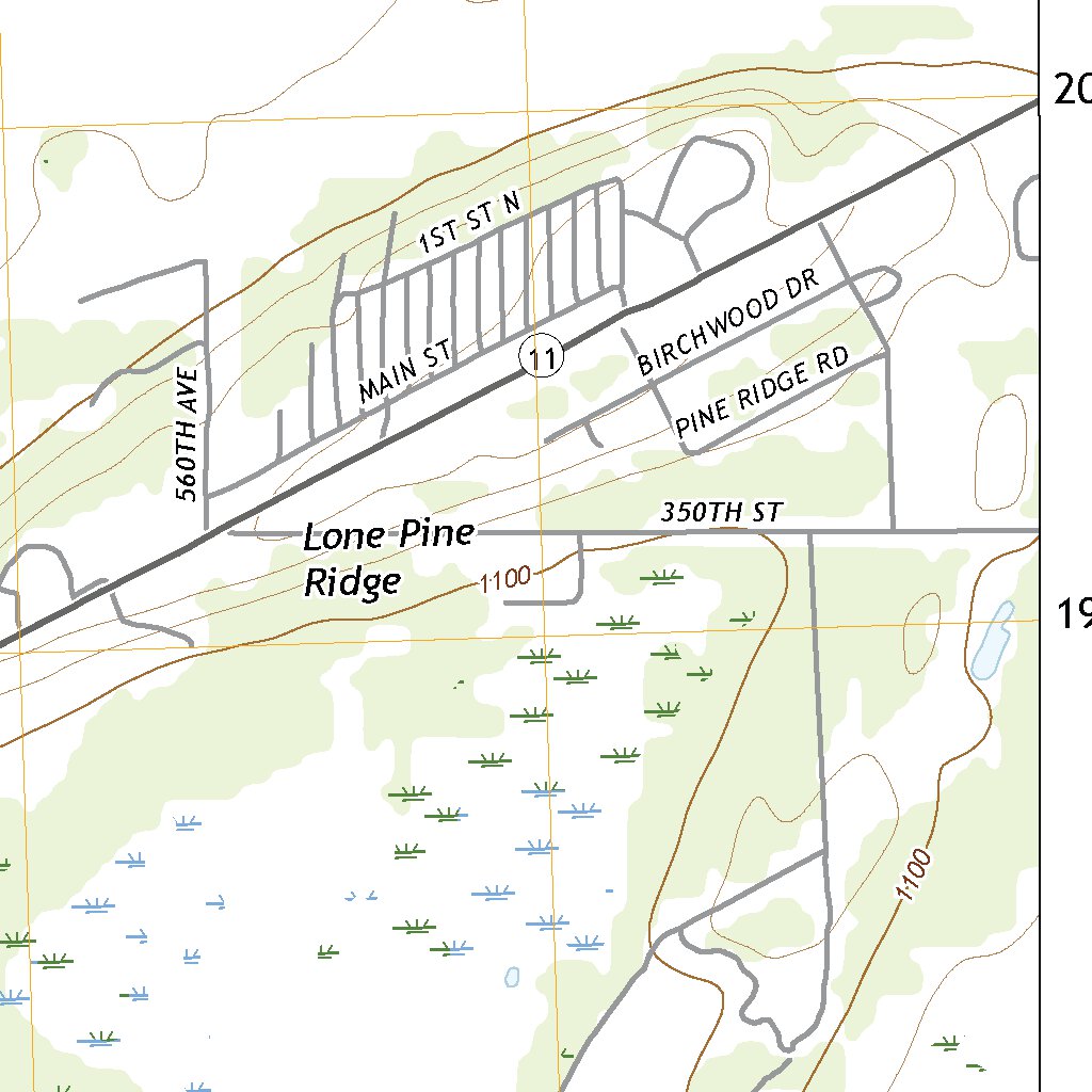 Warroad NW, MN (2019, 24000-Scale) Map by United States Geological ...