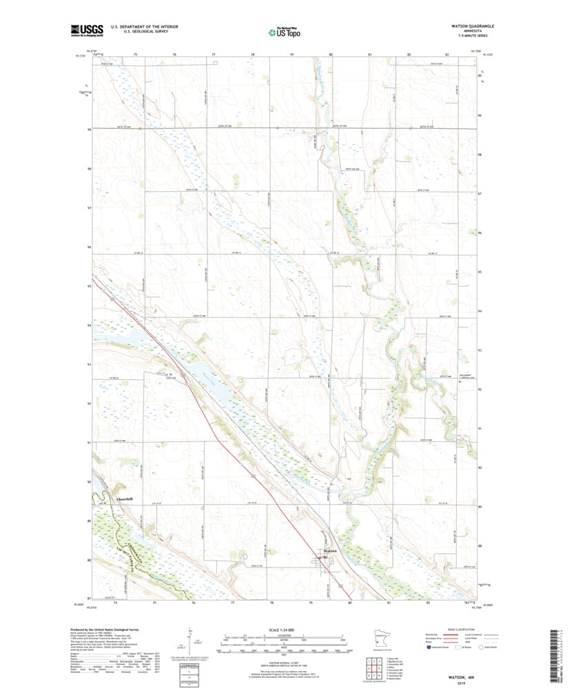 Watson, MN (2019, 24000-Scale) Map by United States Geological Survey ...