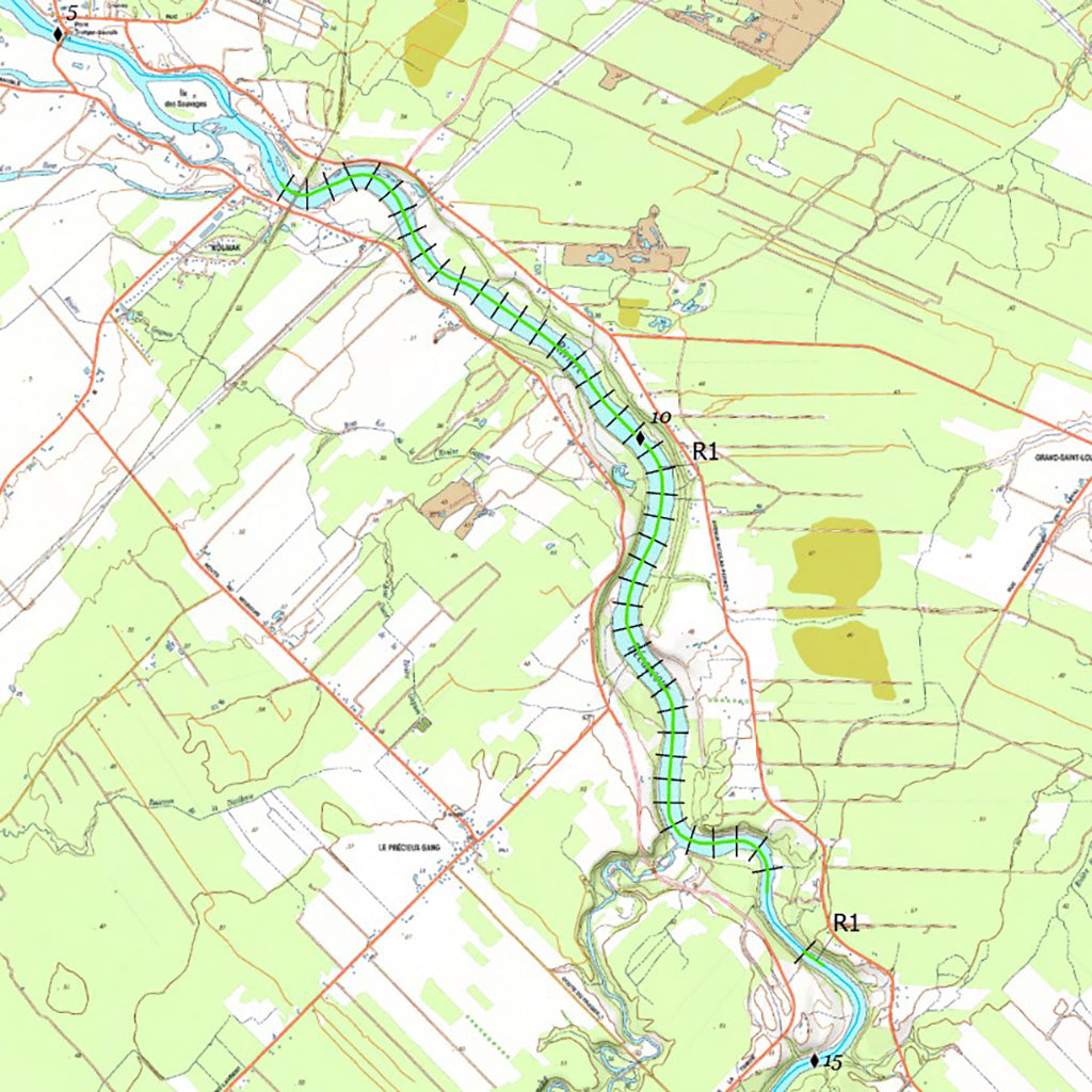 Rivière Bécancour Map by Canot Kayak Quebec | Avenza Maps