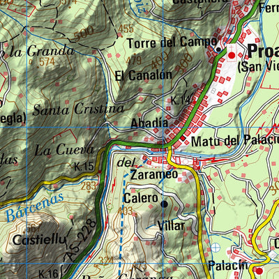 Proaza (0052) Map by Instituto Geografico Nacional de Espana | Avenza Maps