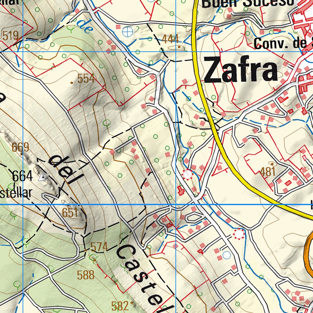 Zafra (0854) Map by Instituto Geografico Nacional de Espana | Avenza Maps