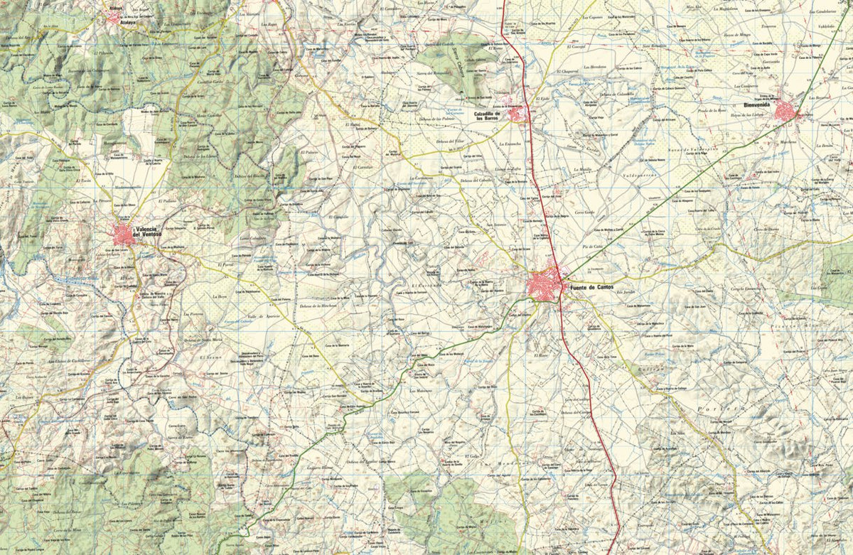 Fuente de Cantos (0876) Map by Instituto Geografico Nacional de Espana ...