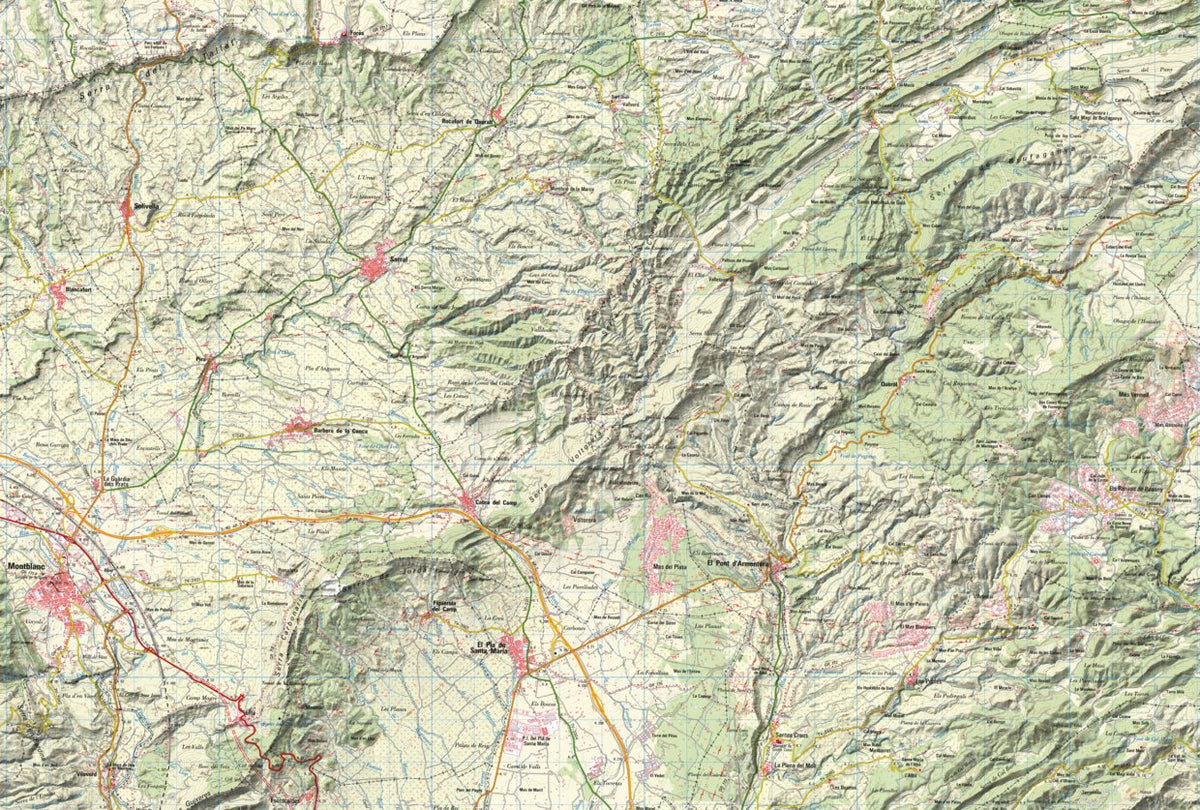 Montblanc (0418) Map by Instituto Geografico Nacional de Espana ...