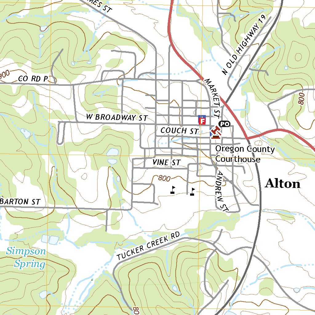 Alton, MO (2021, 24000-Scale) Map by United States Geological Survey ...