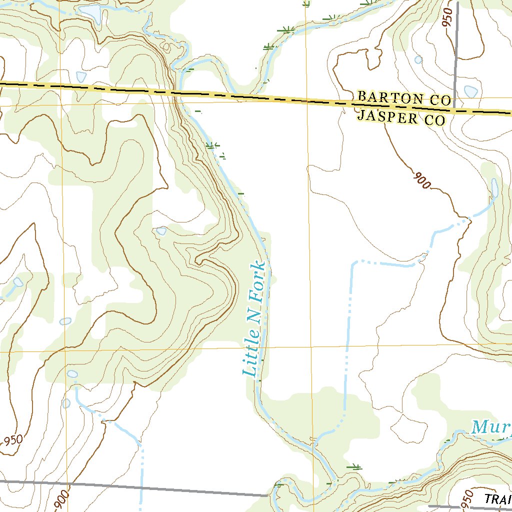 Asbury, MO (2021, 24000-Scale) Map by United States Geological Survey ...