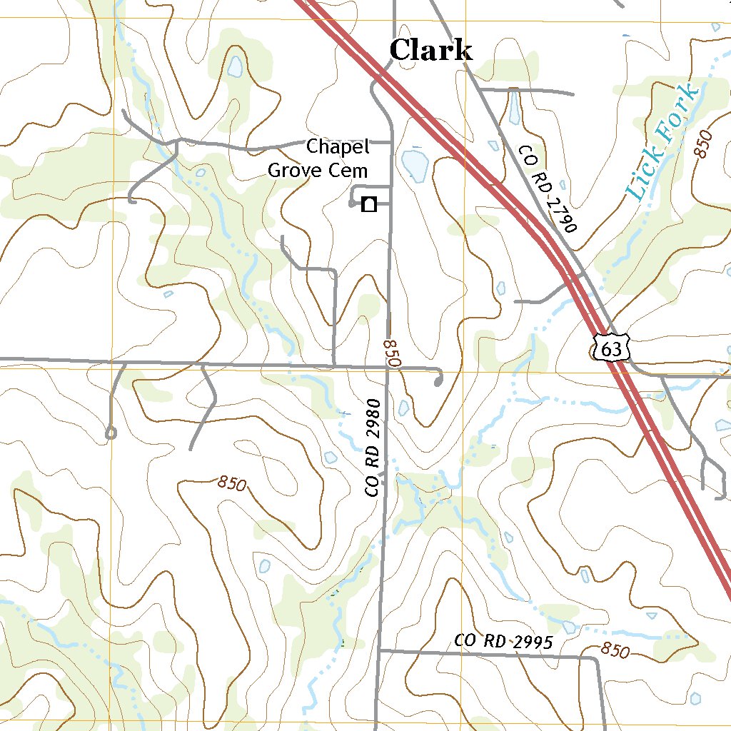 Clark, MO (2021, 24000-Scale) Map by United States Geological Survey ...
