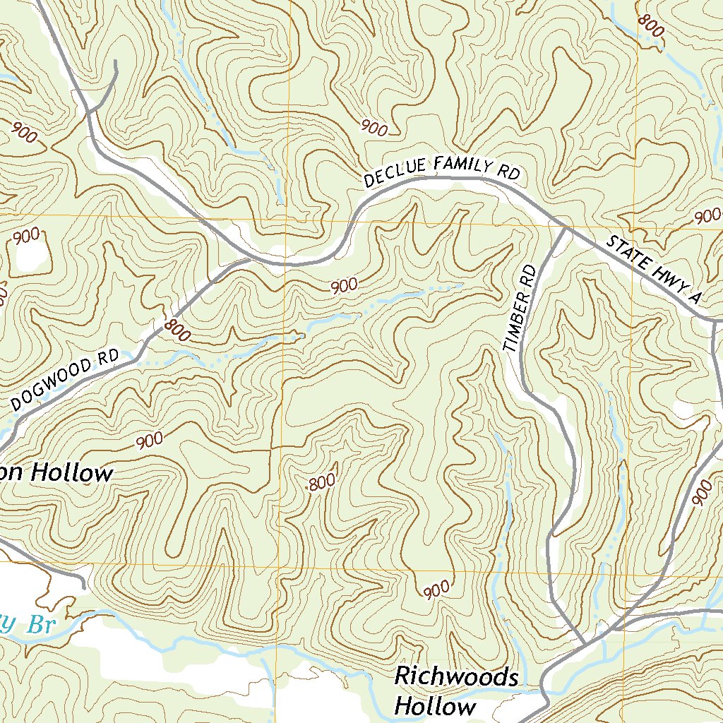 Cyclone Hollow, MO (2021, 24000-Scale) Map by United States Geological ...