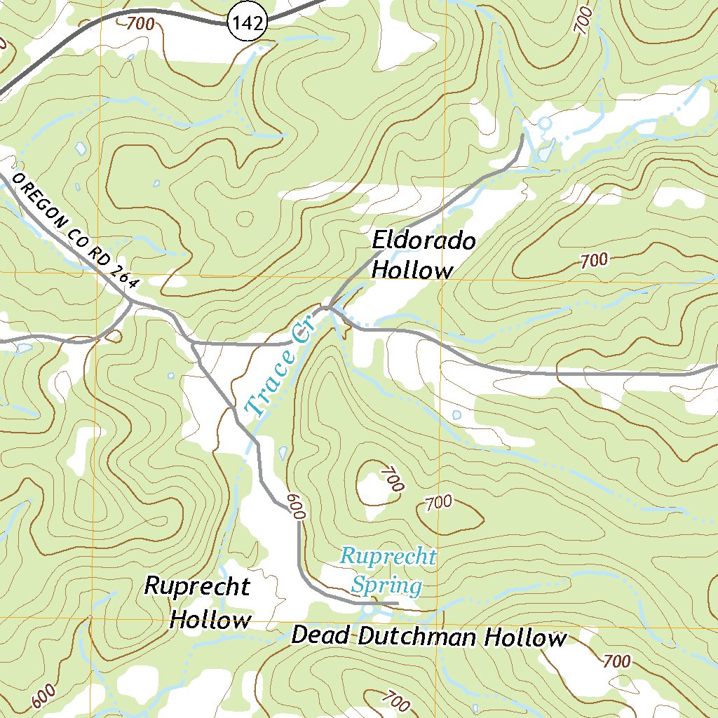 Couch, MO (2021, 24000-Scale) Map by United States Geological Survey ...