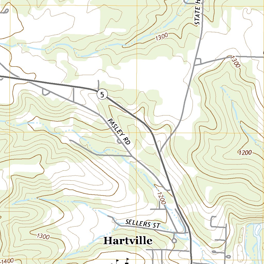 Hartville, MO (2021, 24000-Scale) Map by United States Geological ...