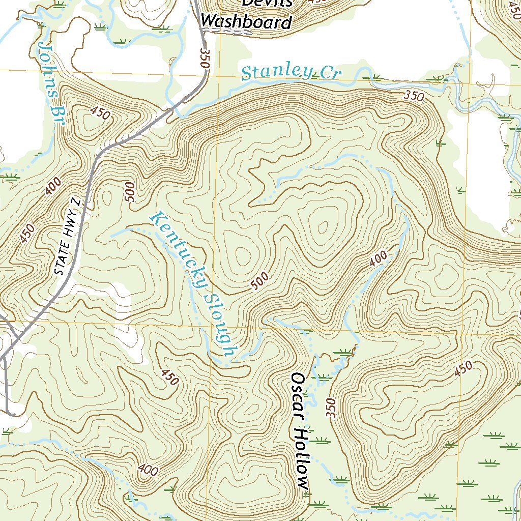 Puxico, MO (2021, 24000-Scale) Map by United States Geological Survey ...